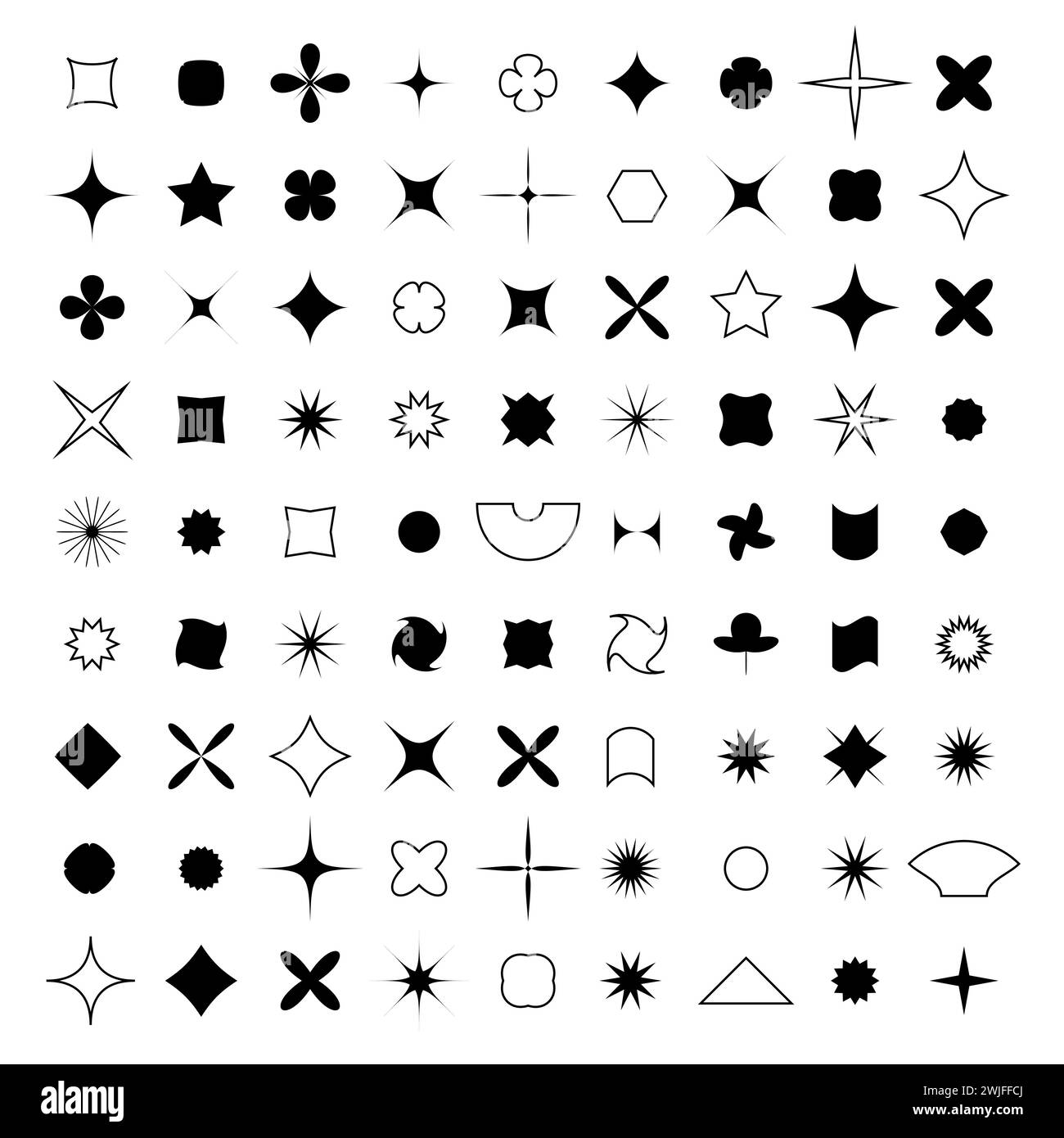 Abstract geometric vector shapes for infographics, web design and ...