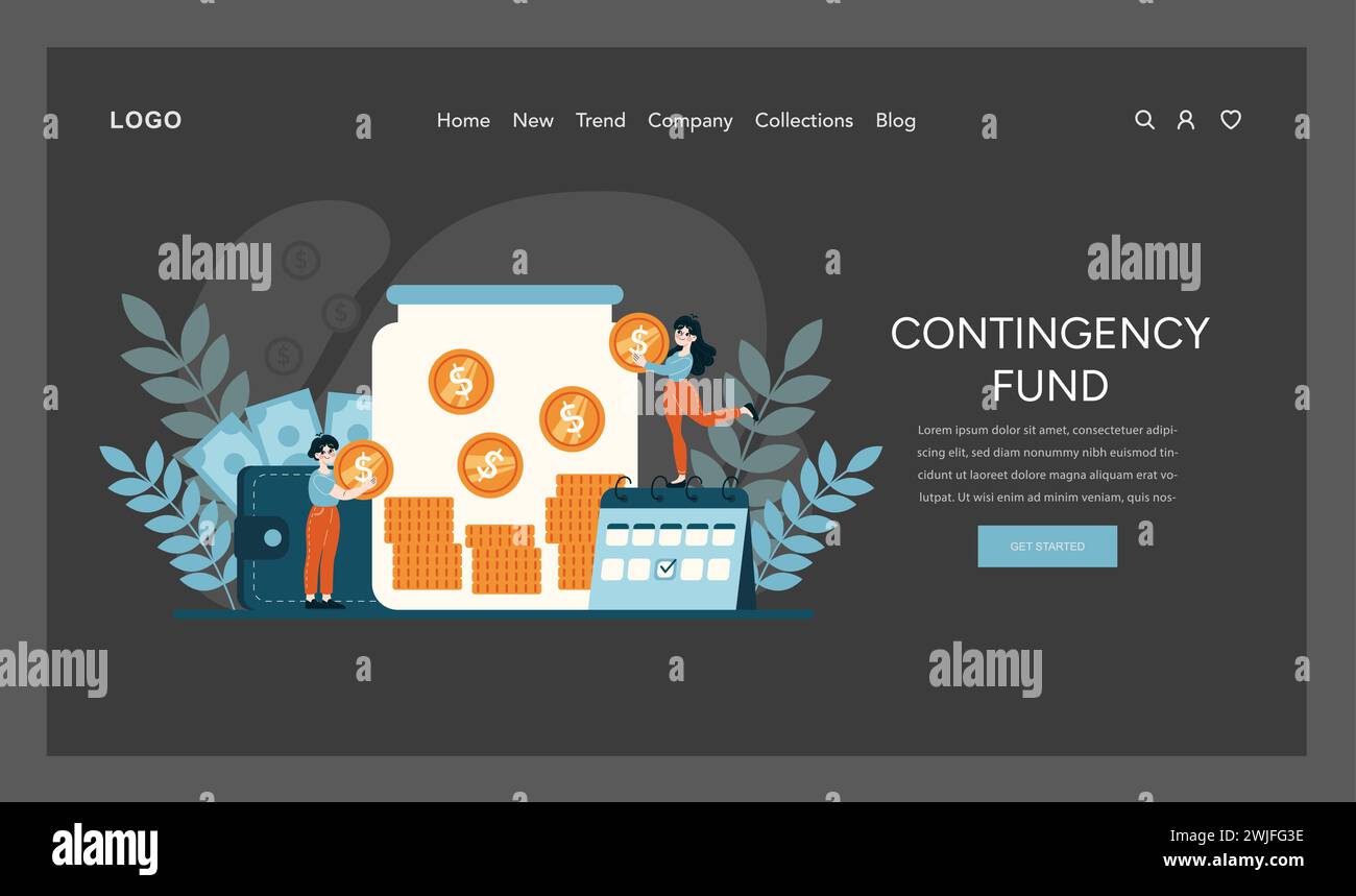 Contingency Fund concept. Essential safeguarding of assets for ...