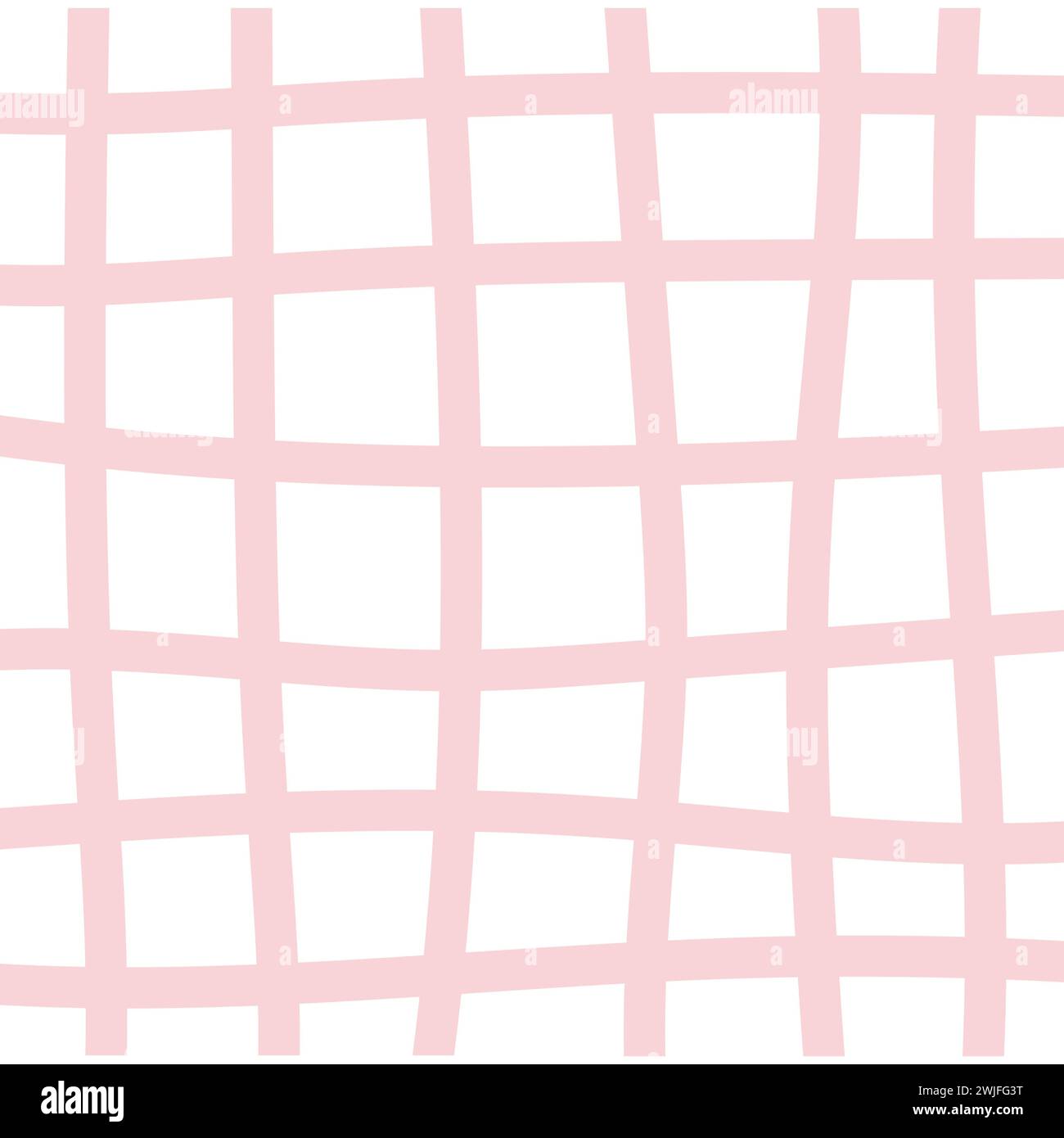 Vector hand drawn cute checkered pattern. Doodle Plaid geometrical ...