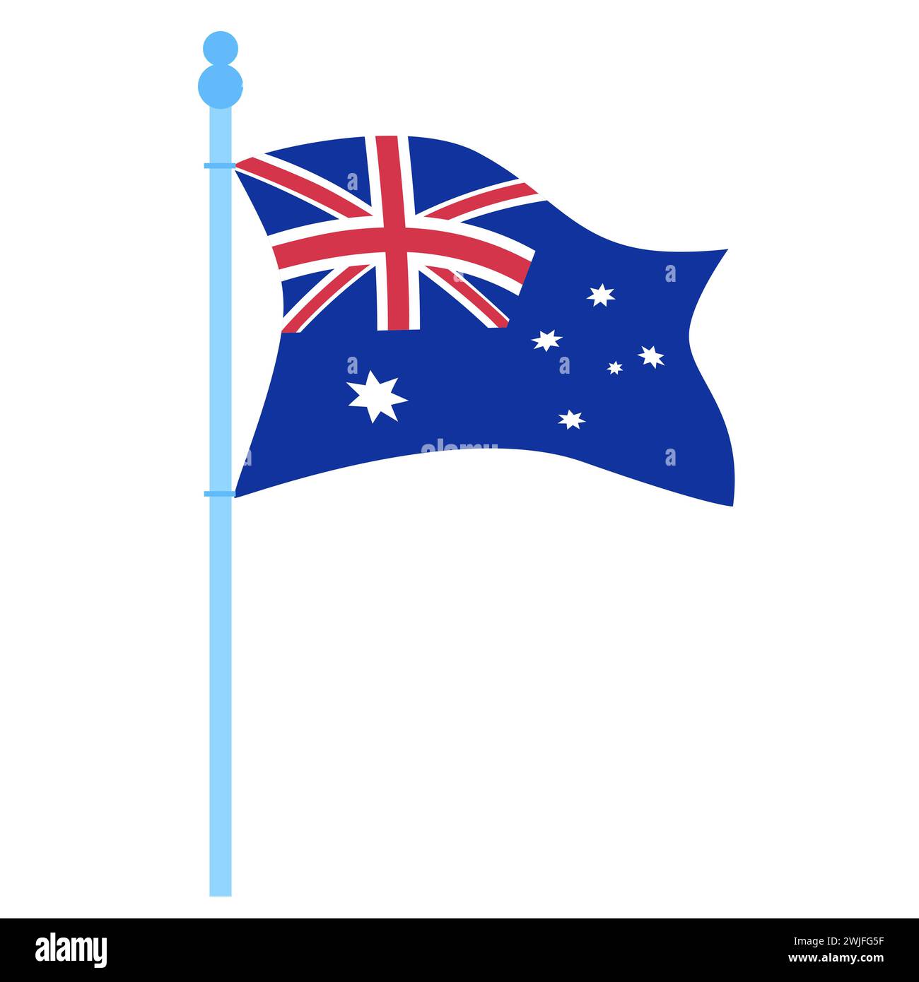 National flag of Australia - modern flat design style single isolated ...