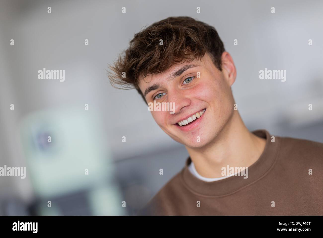 Cologne, Germany. 15th Feb, 2024. Trans man Jamie Williams sits in his ...