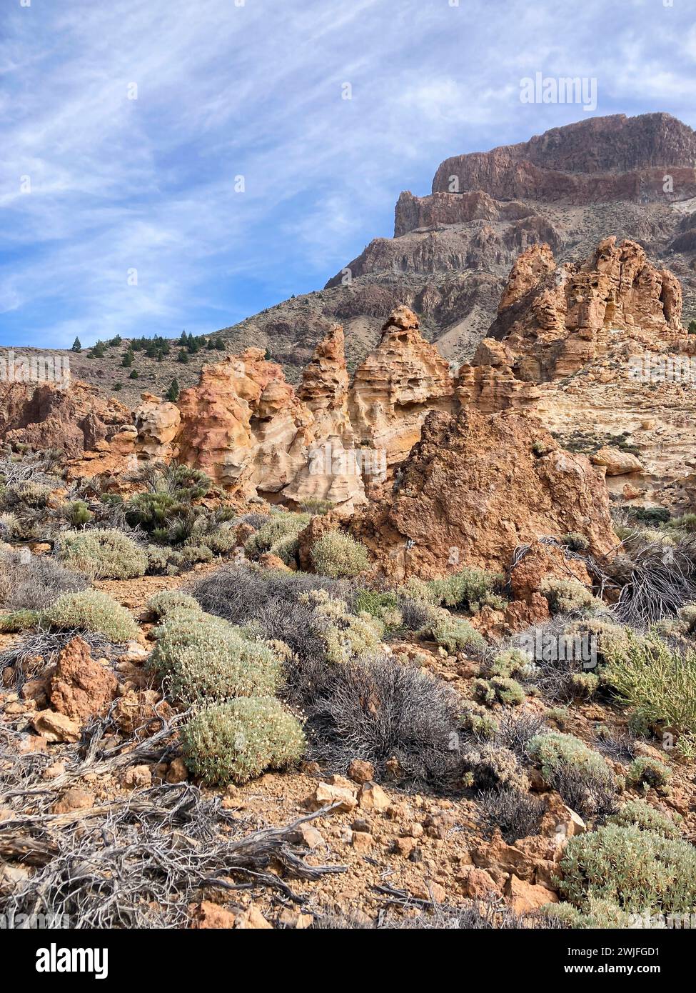Hike and scenery around Piedras Amarillas rock formation in El Teide ...