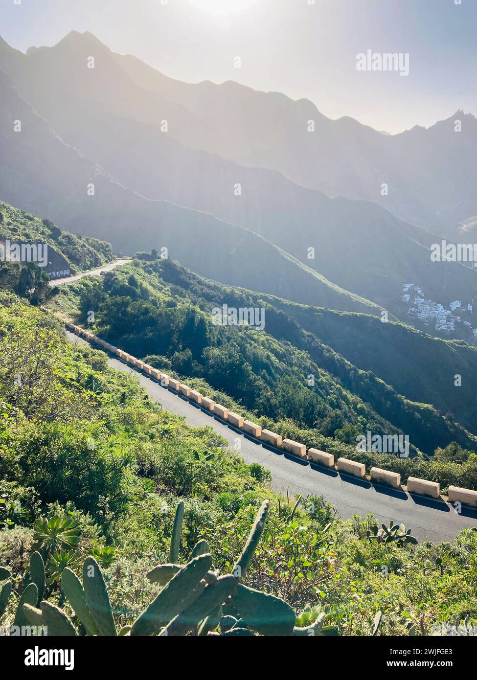 Scenic landcapes of Canary island Tenerife. Rural scenery of Anaga in ...