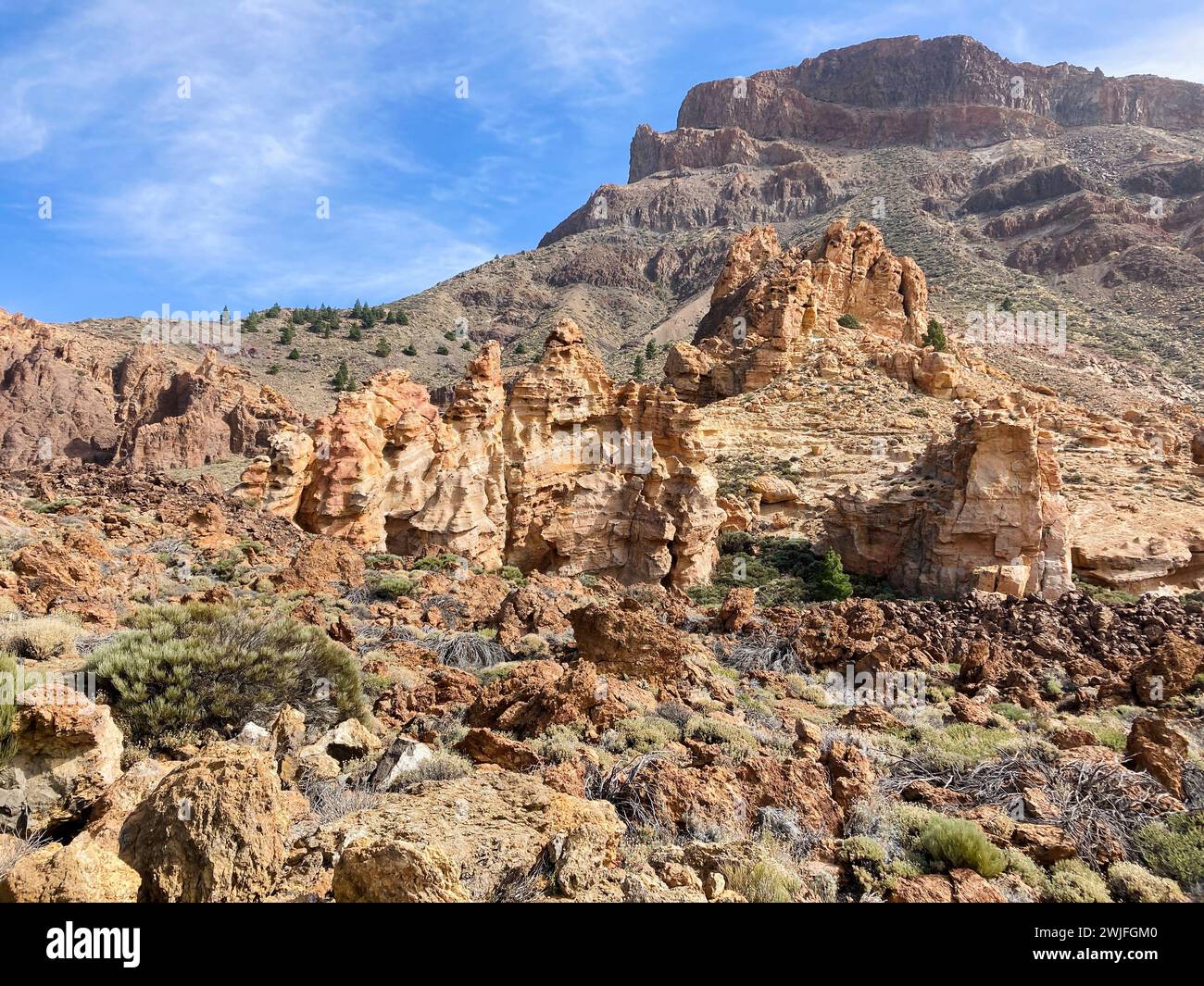 Hike and scenery around Piedras Amarillas rock formation in El Teide ...