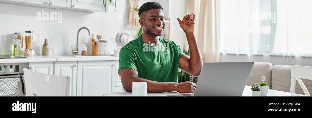 deaf african american freelancer using sign language for online ...