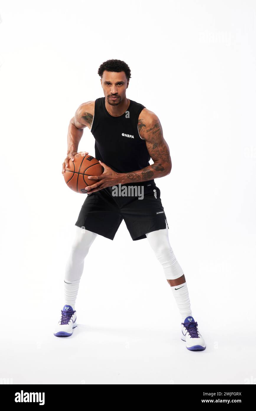 Milwaukee Bucks guard George Hill poses for a portrait on September 25 ...