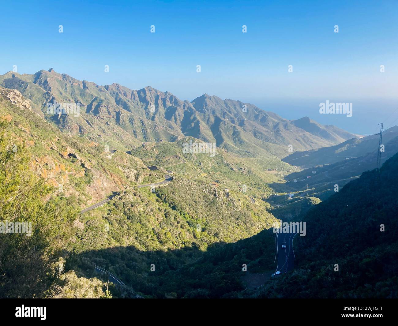 Scenic landcapes of Canary island Tenerife. Rural scenery of Anaga in ...