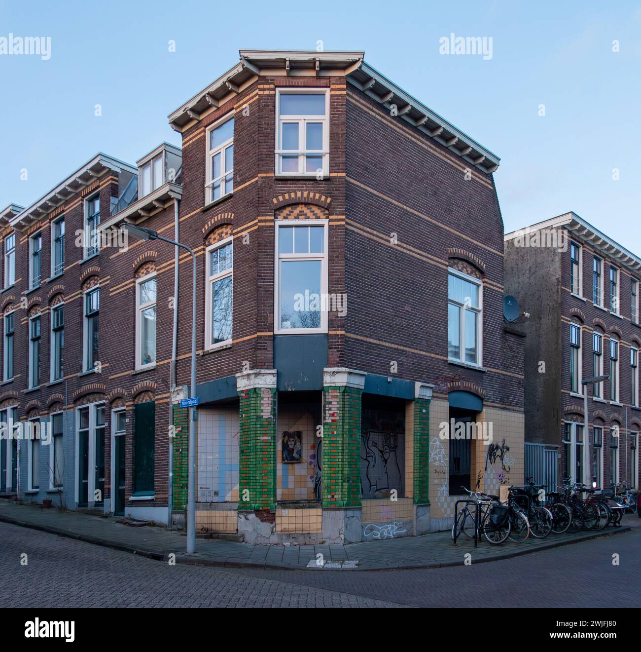 Arnhem, Gelderland, The Netherlands, January 22, 2024 An old building ...