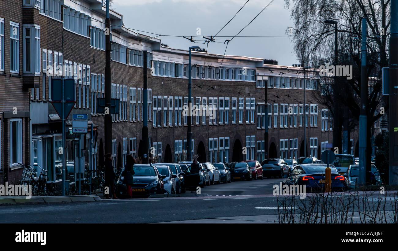 Arnhem, Gelderland, The Netherlands, January 22, 2024 A typcial dutch ...