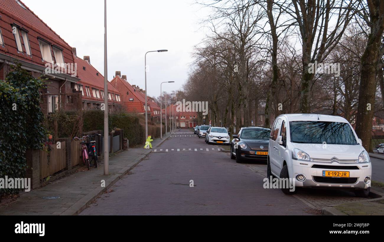 Arnhem, Gelderland, The Netherlands, January 22, 2024 A typcial dutch ...