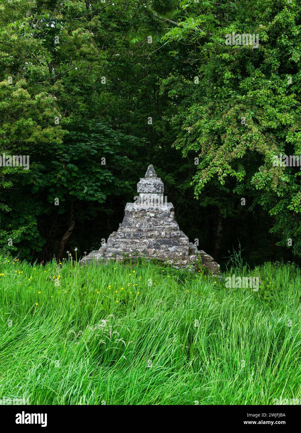 'The Gods of Neale", one of three follies near Cong in County Mayo ...