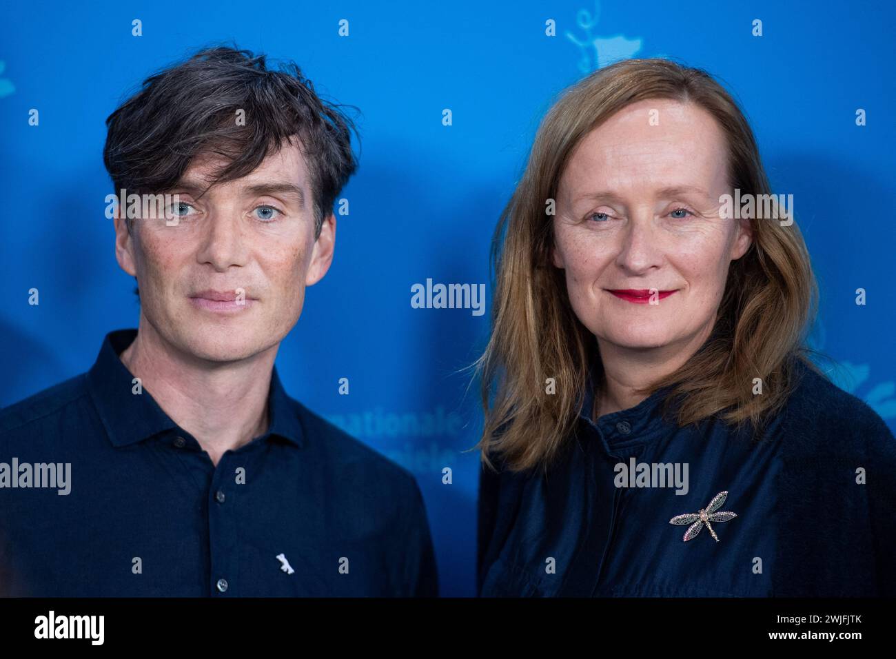 Berlin, Germany. 15th Feb, 2024. Cillian Murphy and Catherine Magee ...