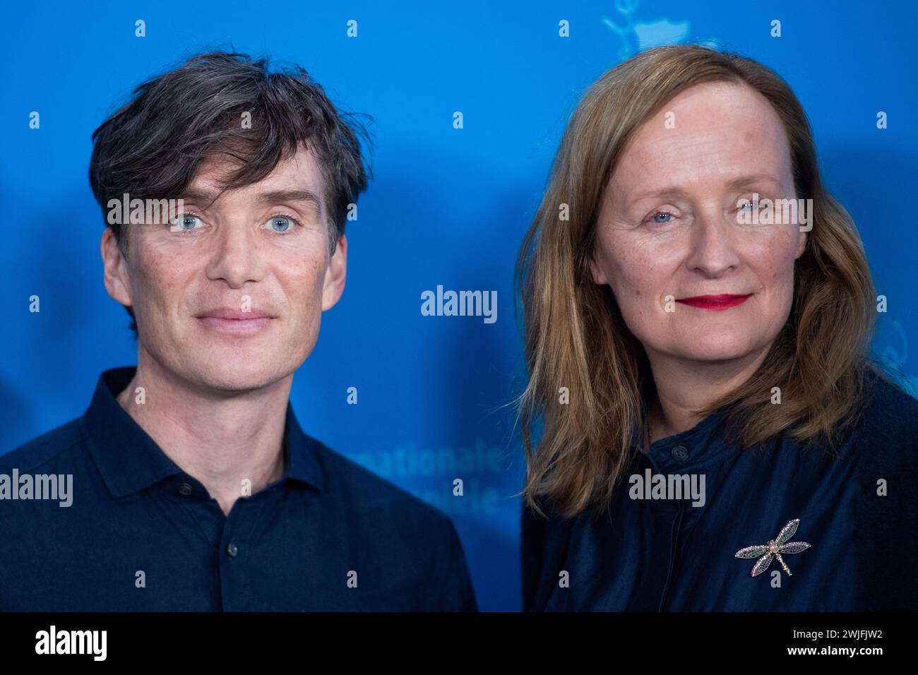 Berlin, Germany. 15th Feb, 2024. Cillian Murphy and Catherine Magee ...