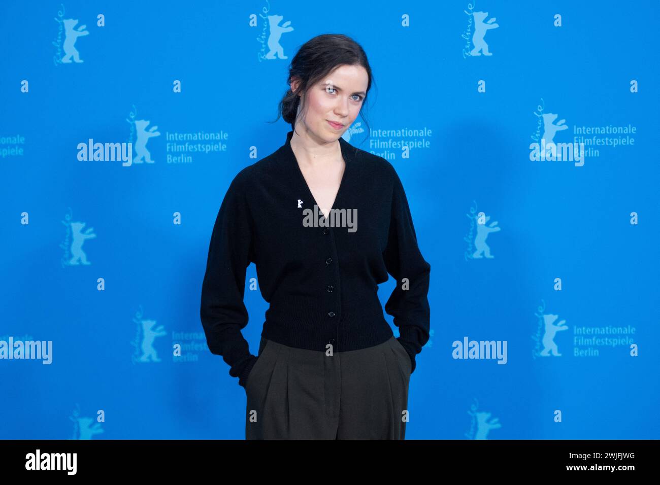 Berlin, Germany. 15th Feb, 2024. Zara Devlin attending the Small Things Like These Photocall ...