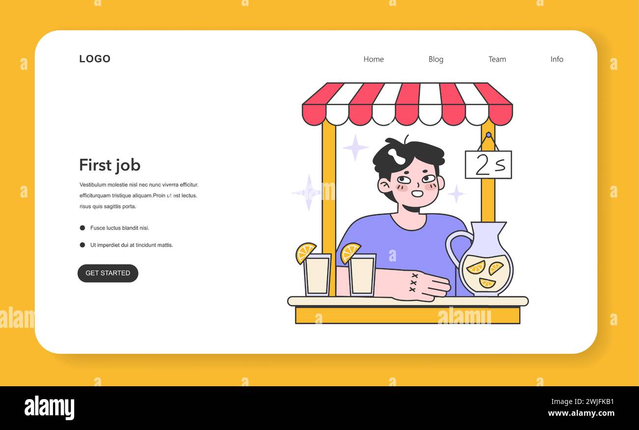 Teenage work experience Stock Vector Images - Alamy