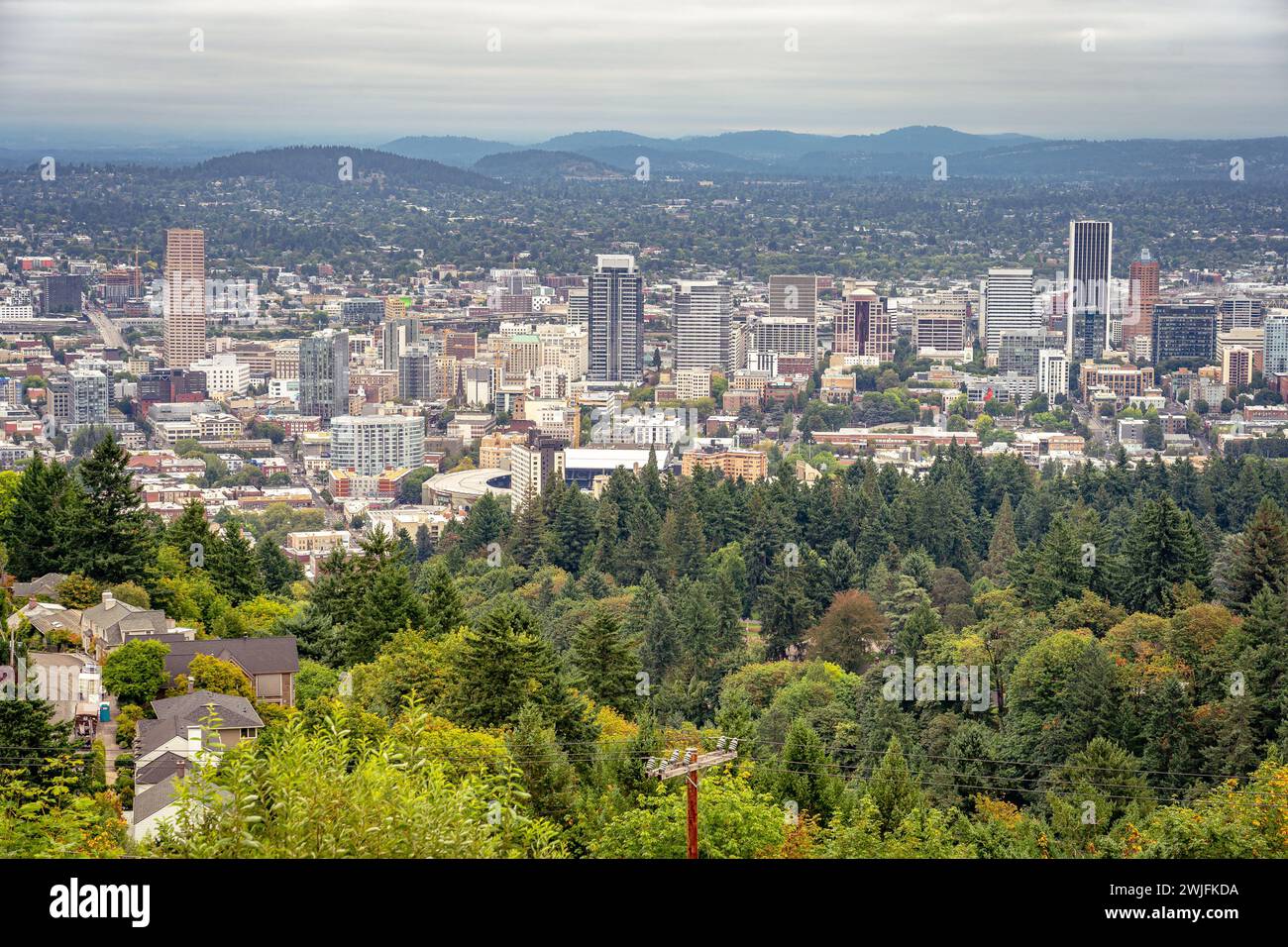Portland, Oregon, USA - City overlook Stock Photo - Alamy
