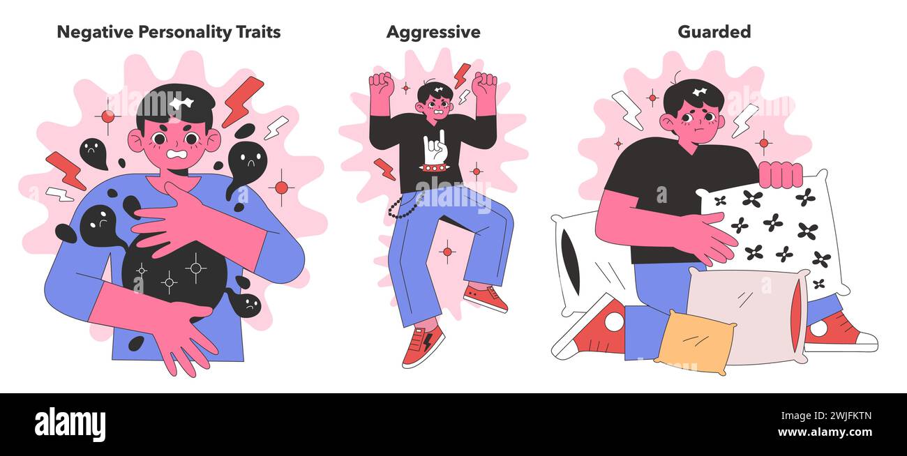 Guarded behavior Stock Vector Images - Alamy