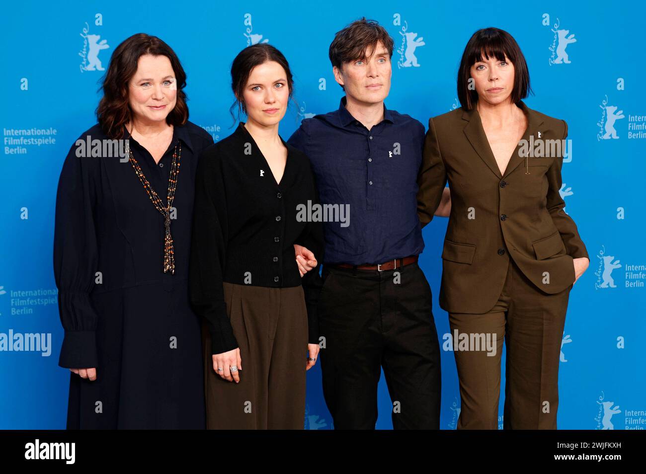 Emily Watson, Zara Devlin, Cillian Murphy und Eileen Walsh beim Photocall zum Kinofilm Small ...