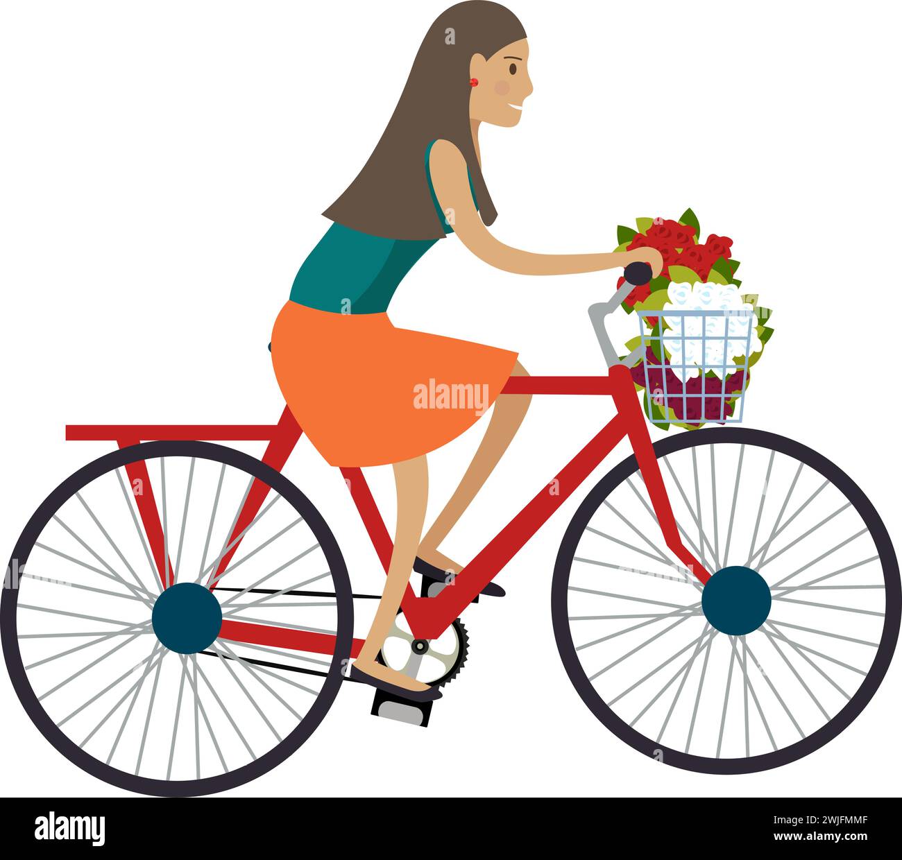 Independent woman cyclist hi-res stock photography and images - Alamy