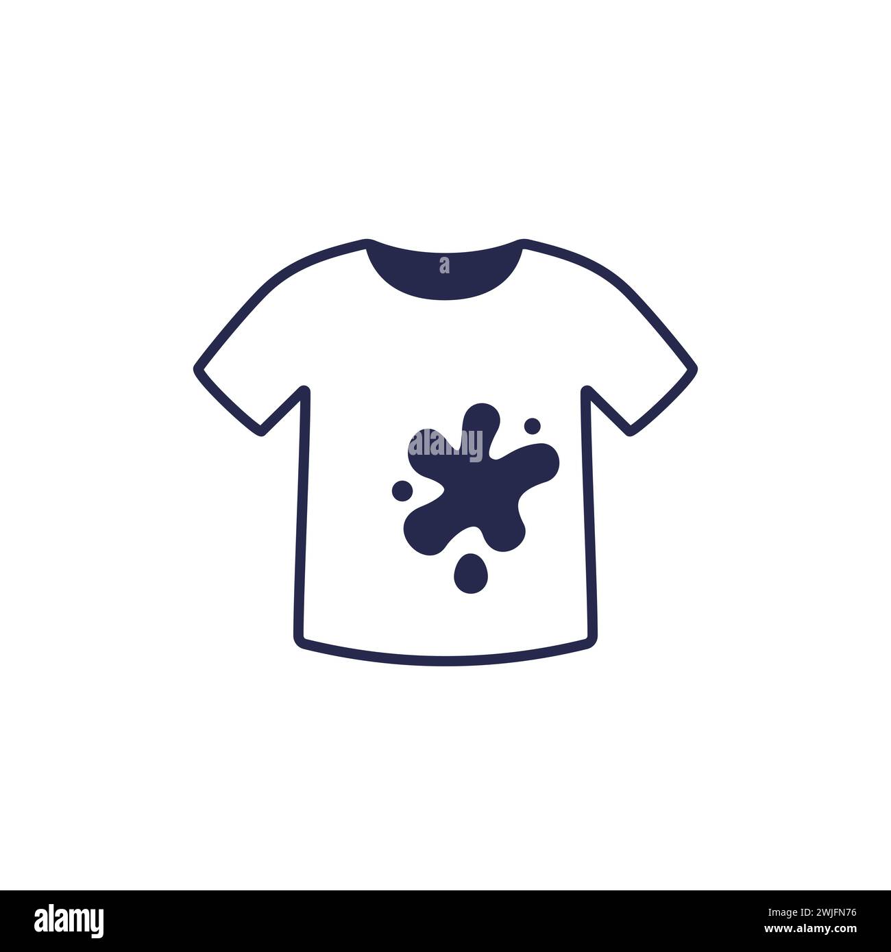 stain on a shirt icon on white Stock Vector Image & Art - Alamy