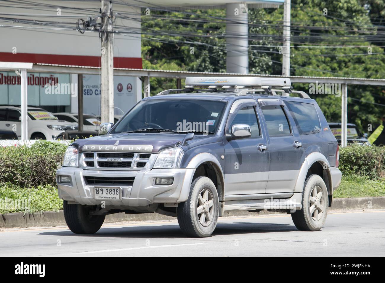 Chiangmai, Thailand - September 8 2023: Private car, Isuzu van modify ...