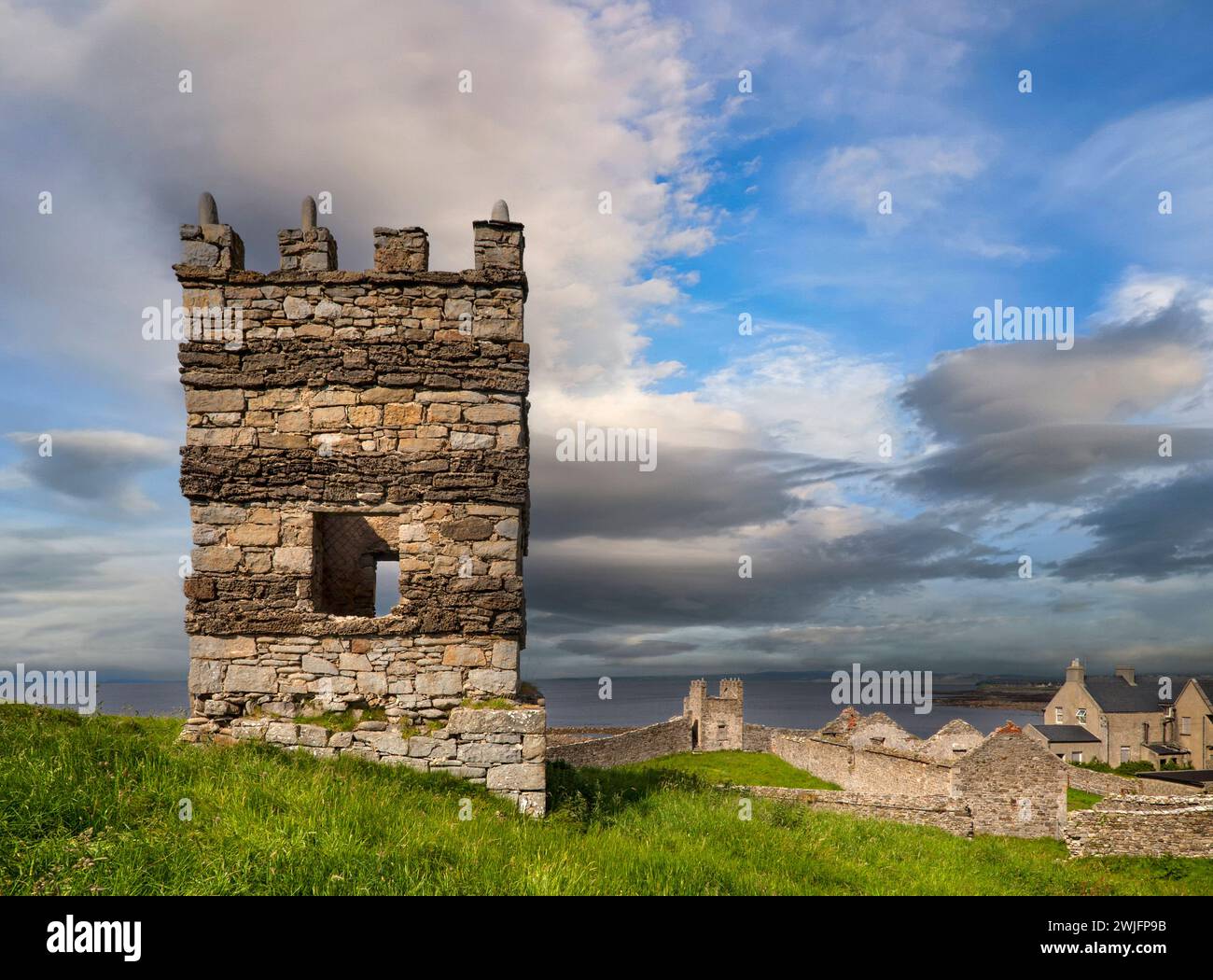 Folly Towers and walled garden at Tynte Lodge in Tullaghan, on the ...