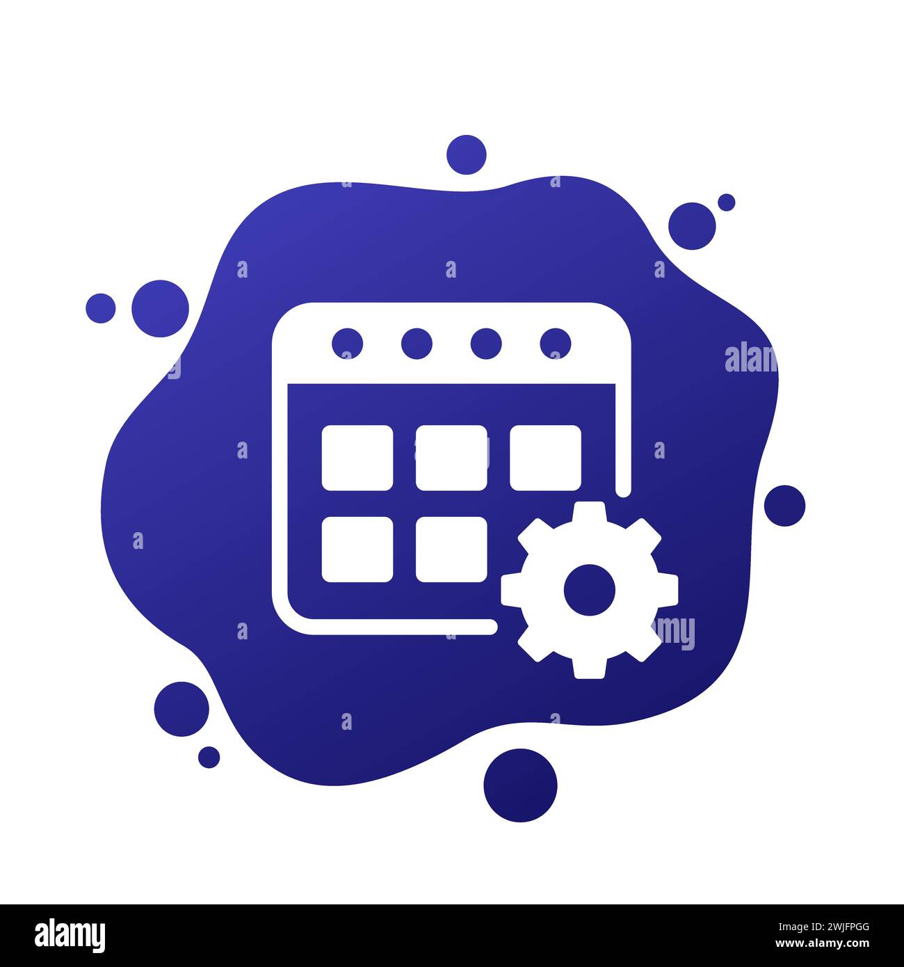 maintenance schedule icon, vector pictogram Stock Vector Image & Art ...