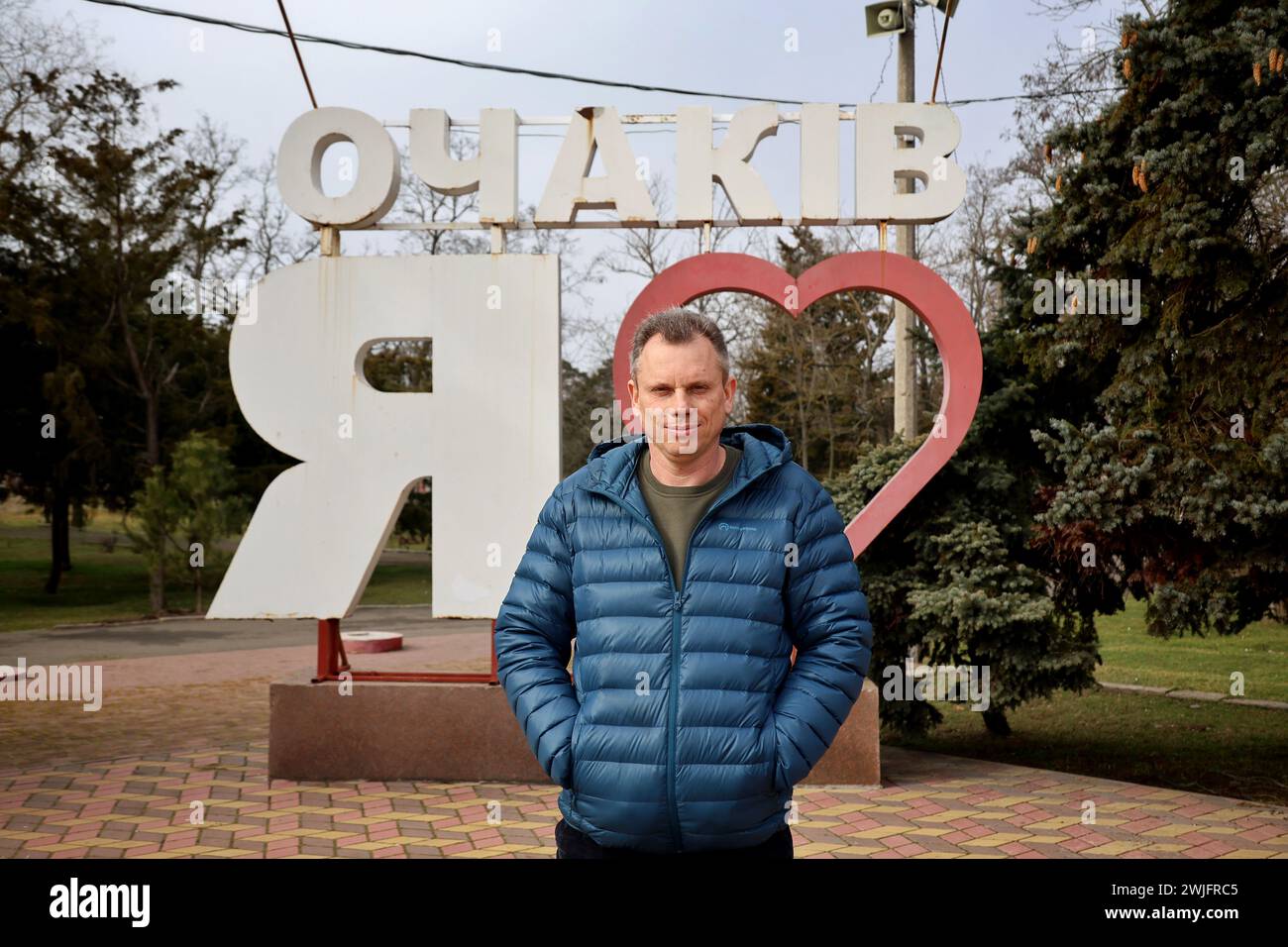 Non Exclusive: OCHAKIV, UKRAINE - FEBRUARY 14, 2024 - Deputy city head ...