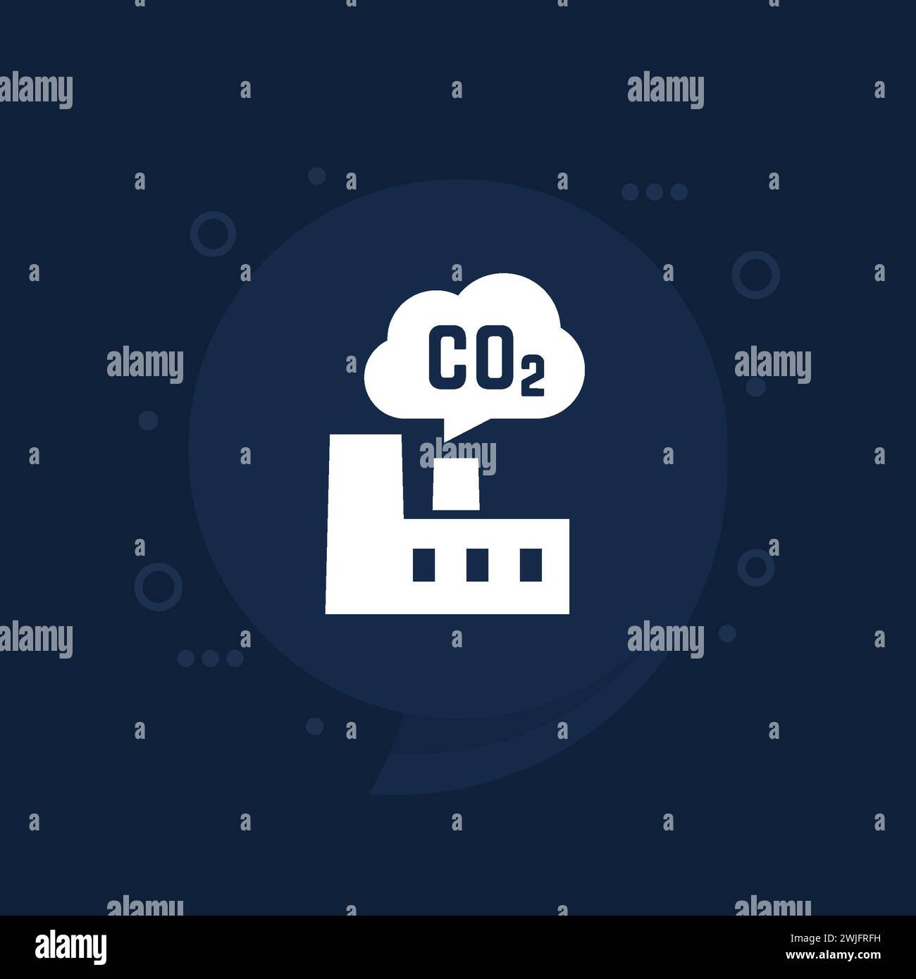 Co2 emissions industrial factory Stock Vector Images - Alamy