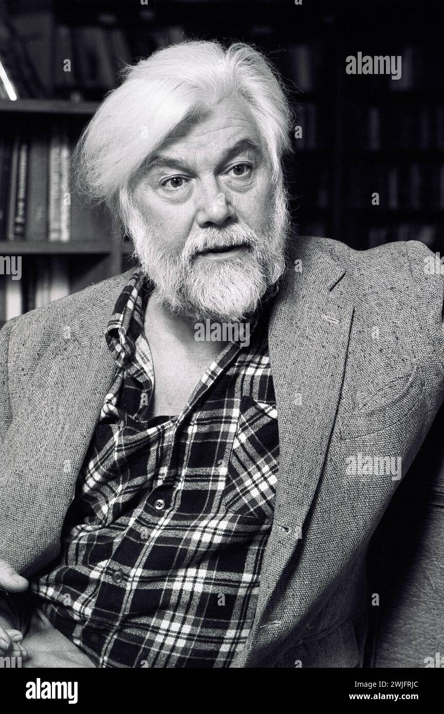 Poet John Silkin at Wycliffe College in 1988 Stock Photo - Alamy