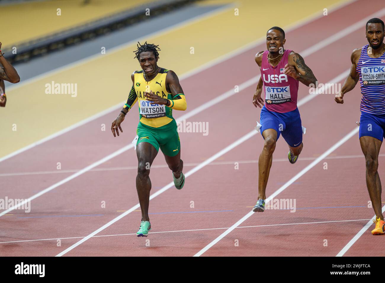 Antonio WATSON winning in the 400 meters at the World Athletics ...