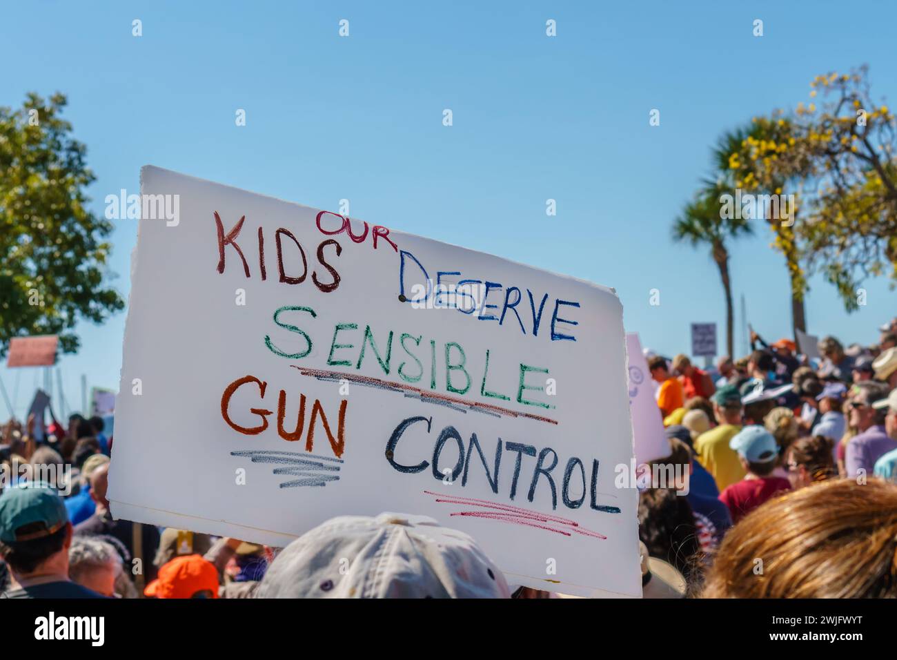 Usa gun control protest hi-res stock photography and images - Alamy