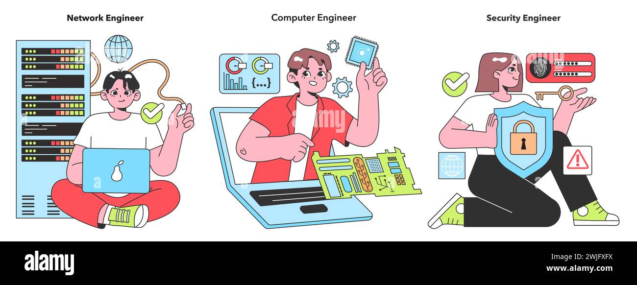 Cybersecurity professionals Stock Vector Images - Alamy