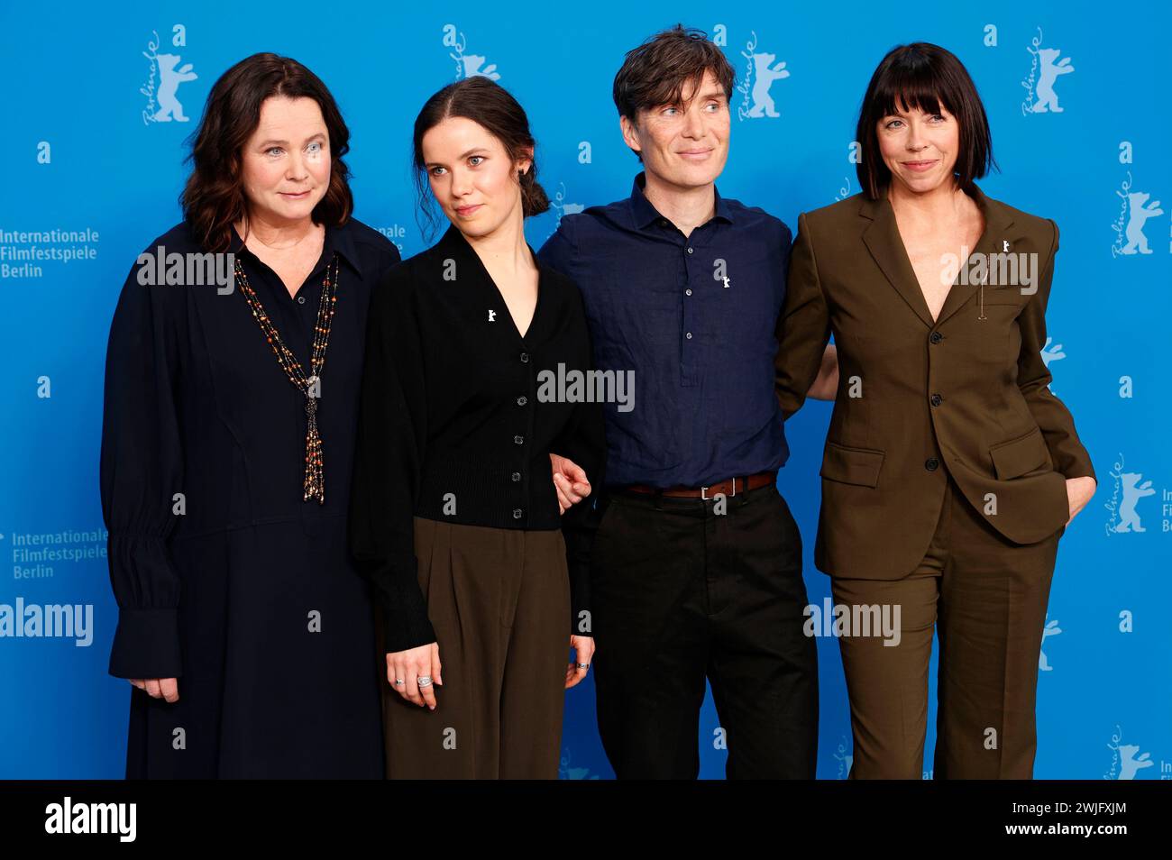 Emily Watson, Zara Devlin, Cillian Murphy und Eileen Walsh beim Photocall zum Kinofilm 'Small ...