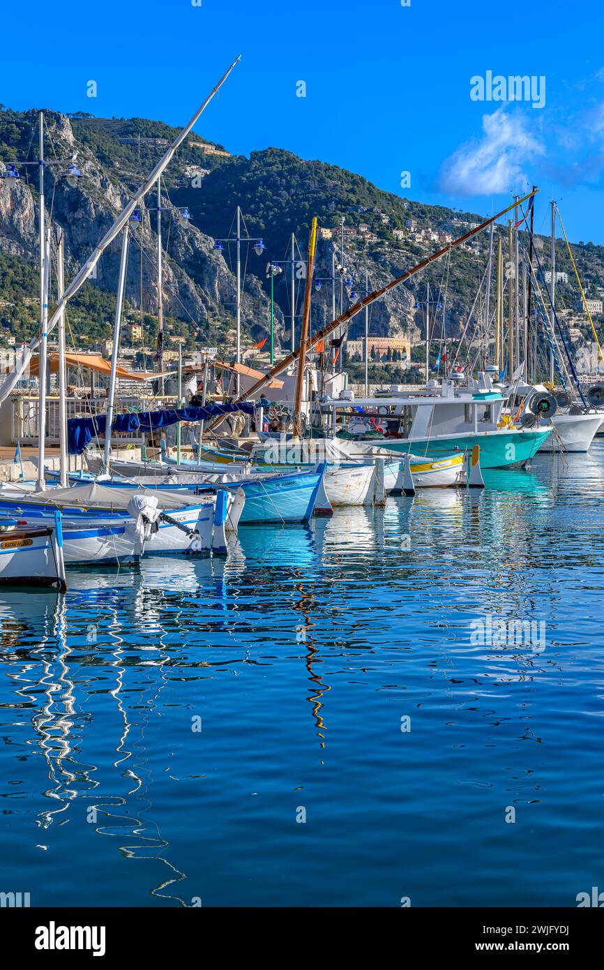 The Old Port of Menton (Vieux Port De Menton) on the French Riviera ...
