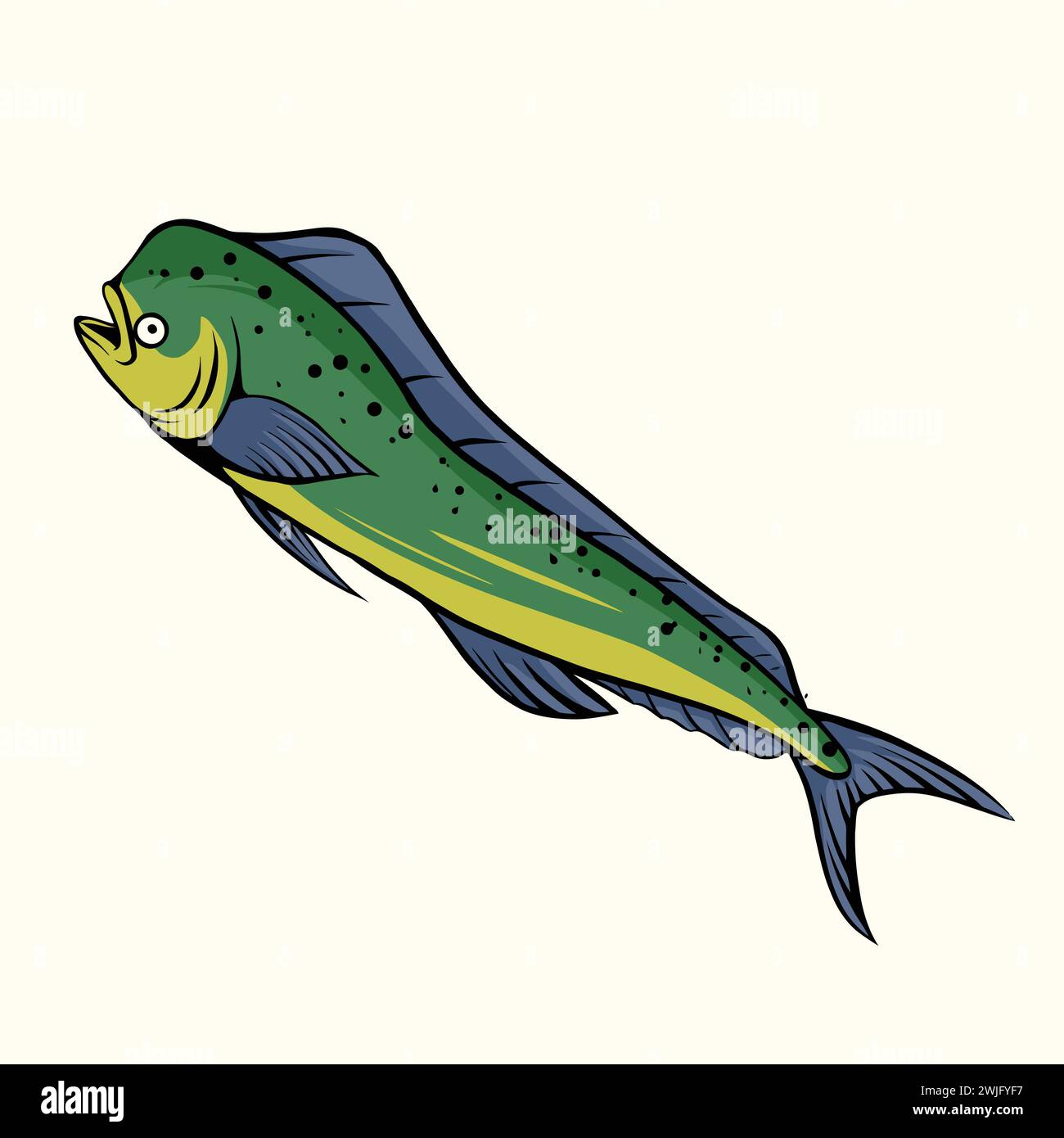 Dolphin fish mahi mahi Stock Vector Images - Alamy