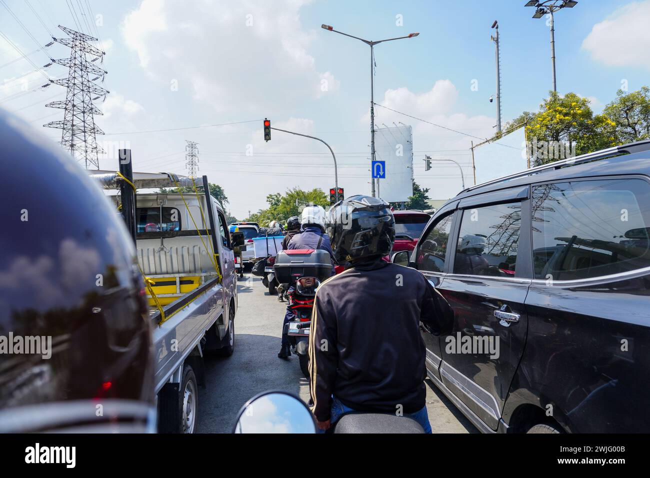 Traffic stuck hot day hi-res stock photography and images - Alamy