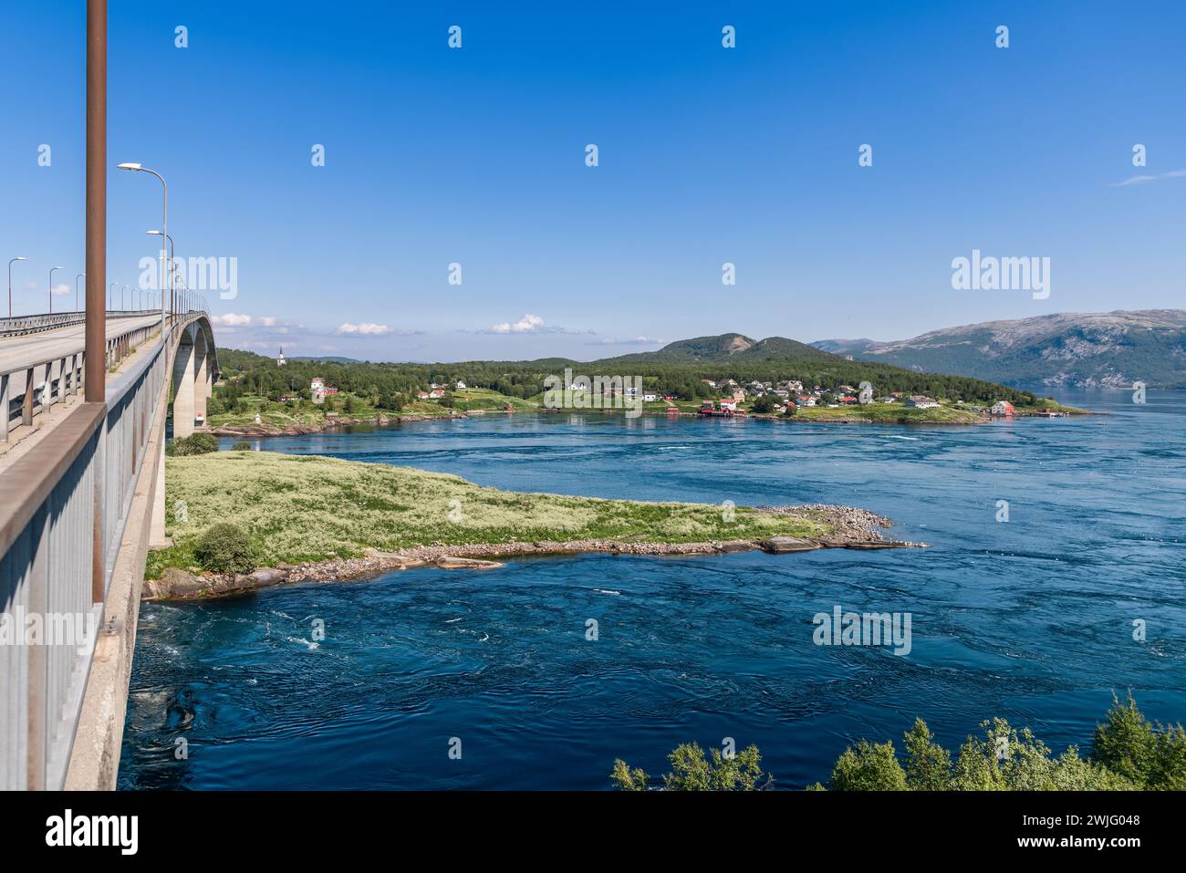 The Saltstraumen Bridge arches over the world's strongest maelstrom ...