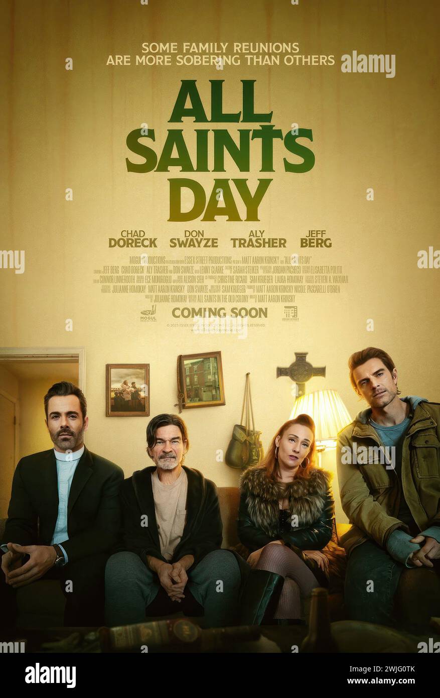 ALL SAINTS DAY, advance poster, from left: Chad Doreck, Don Swayze, Aly ...