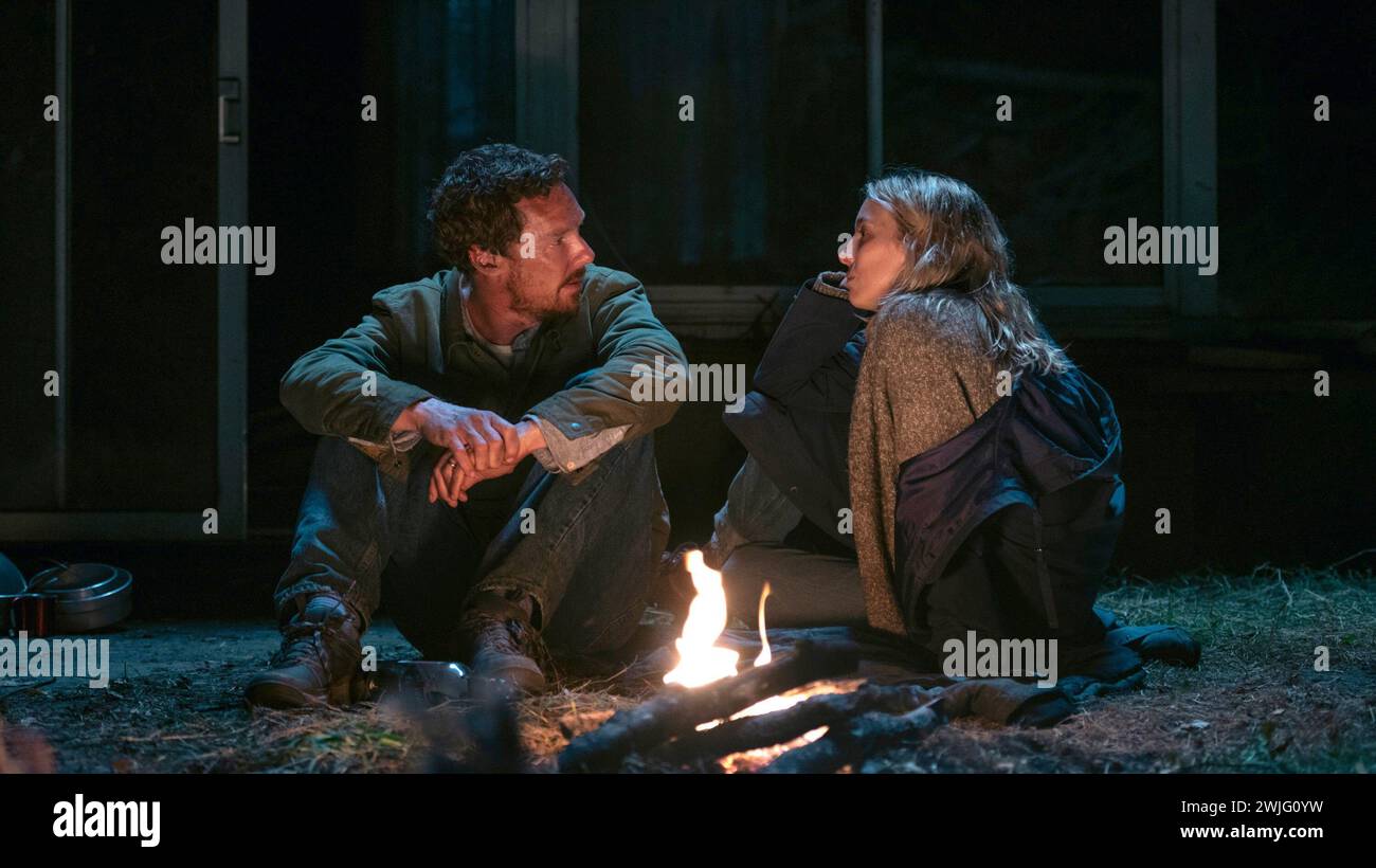 THE END WE START FROM, from left: Benedict Cumberbatch, Jodie Comer ...