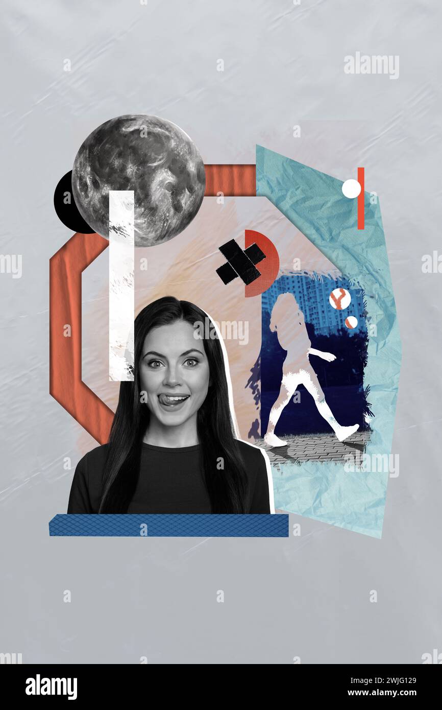 Vertical creative collage illustration hi-res stock photography and ...