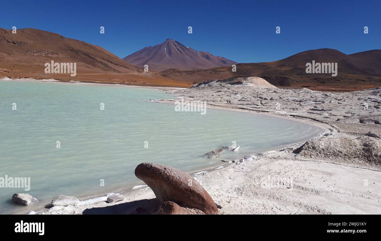The Talar Salt Flat in the Altiplano of Chile Stock Photo - Alamy