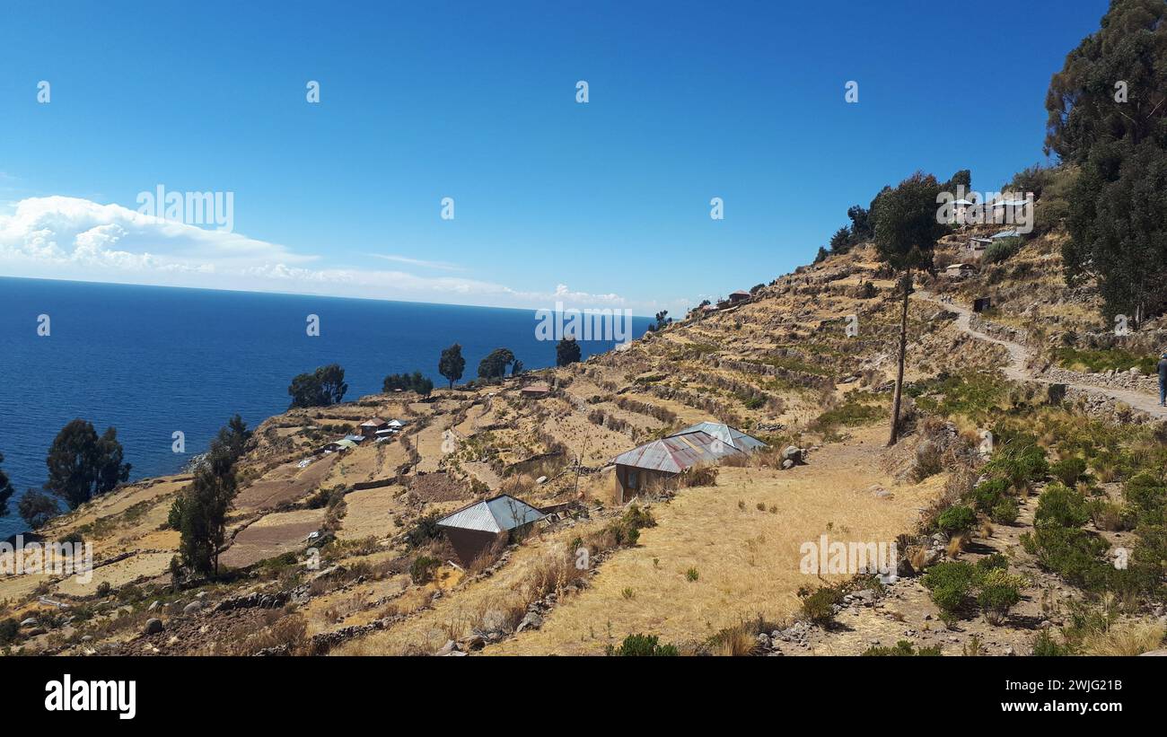 Taquile island landscape hi-res stock photography and images - Alamy
