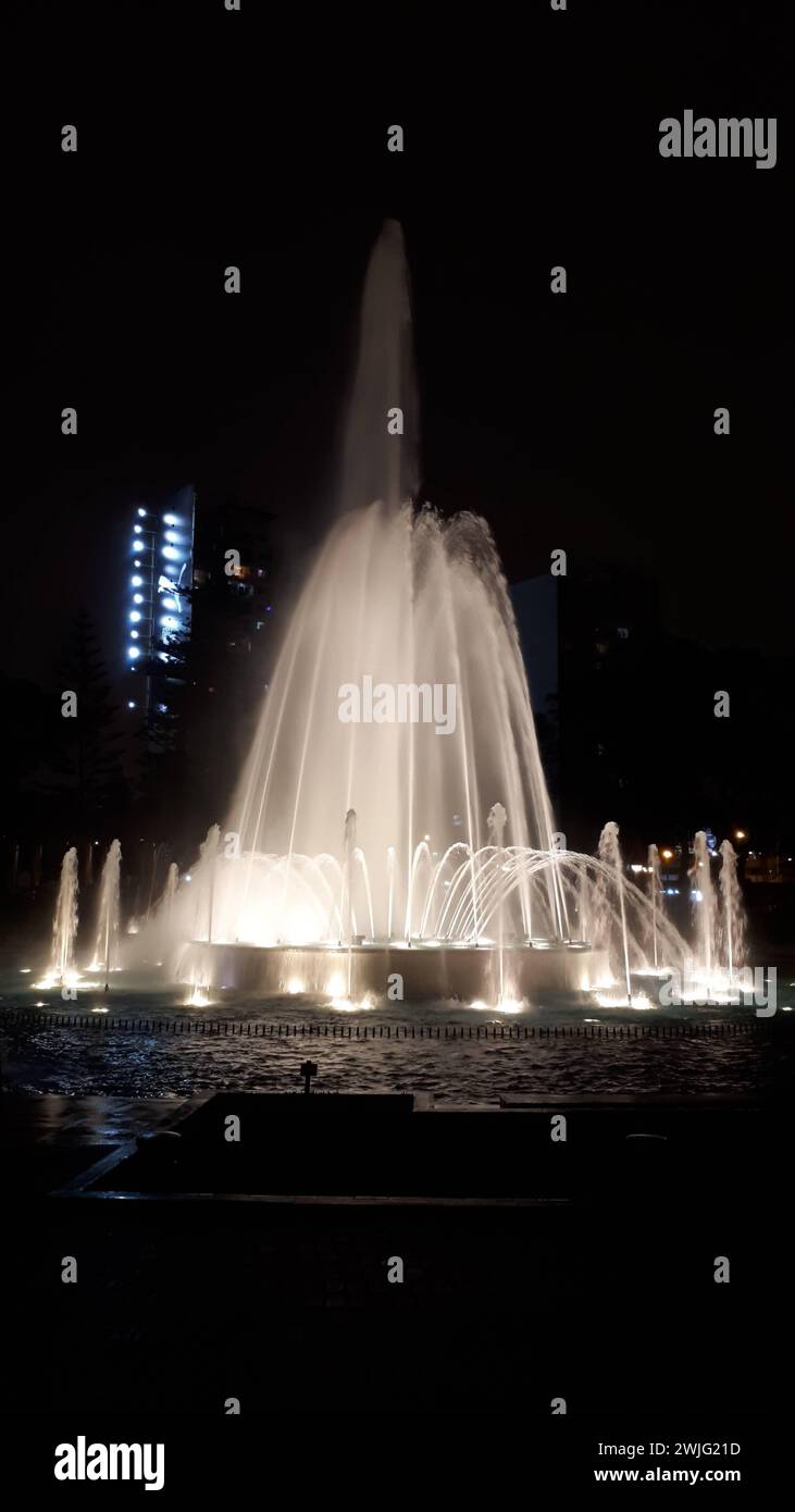 Fountain at the Magic Water Circuit in Lima Stock Photo - Alamy