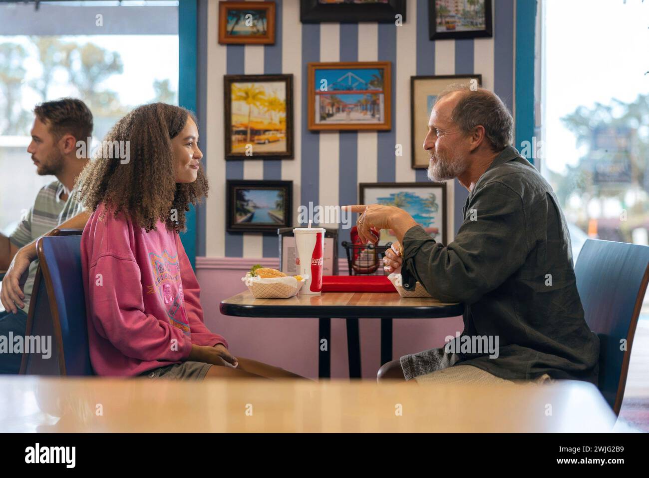 SUNCOAST, from left: Nico Parker, Woody Harrelson, 2024. ph: Eric ...