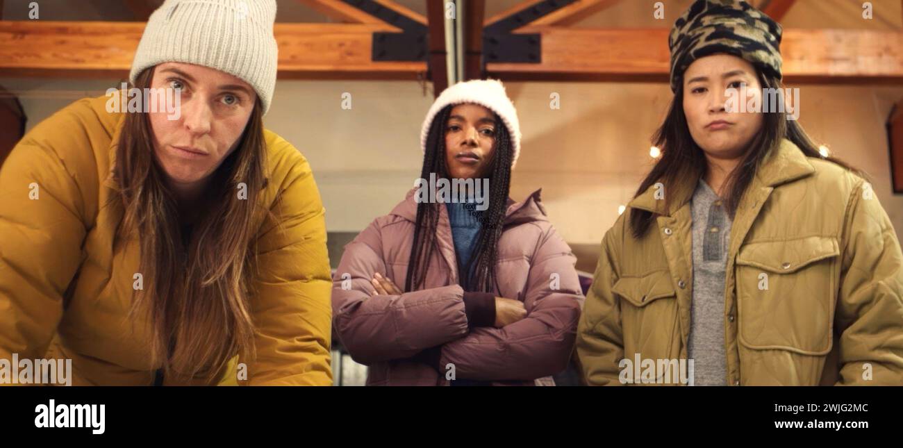 WEAK LAYERS, from left: Katie Burrell, Chelsea Conwright, Jadyn Wong ...