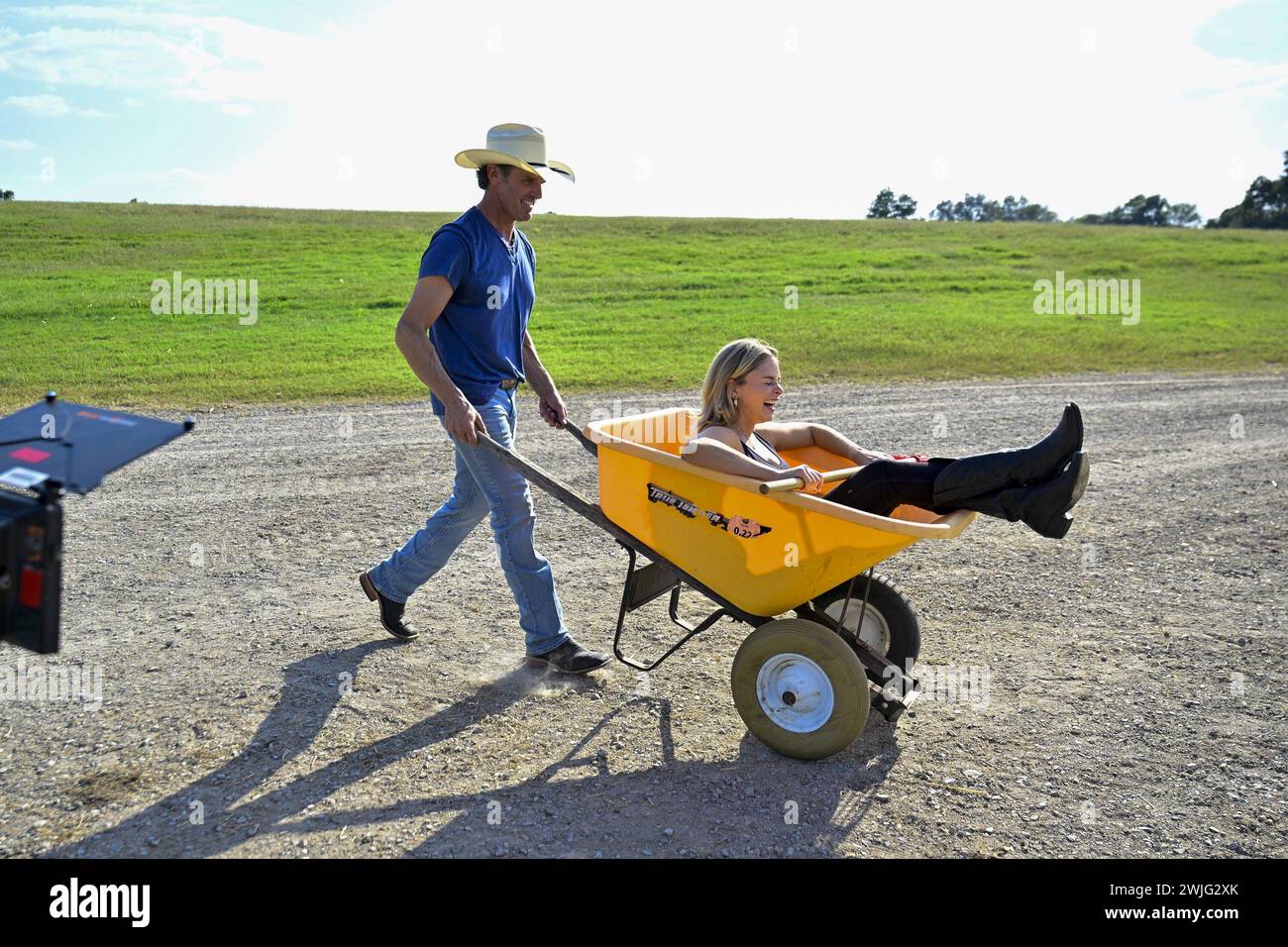 FARMER WANTS A WIFE, from left: Farmer Ty Ferrell, Dater Erin Sossamon ...