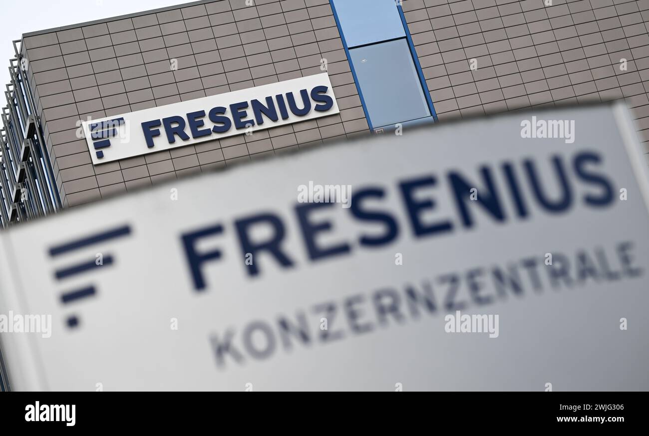 Bad Homburg, Germany. 15th Feb, 2024. The words "Fresenius Group ...