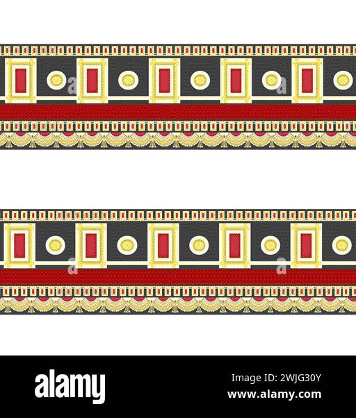 Digital textile design border hi-res stock photography and images - Alamy