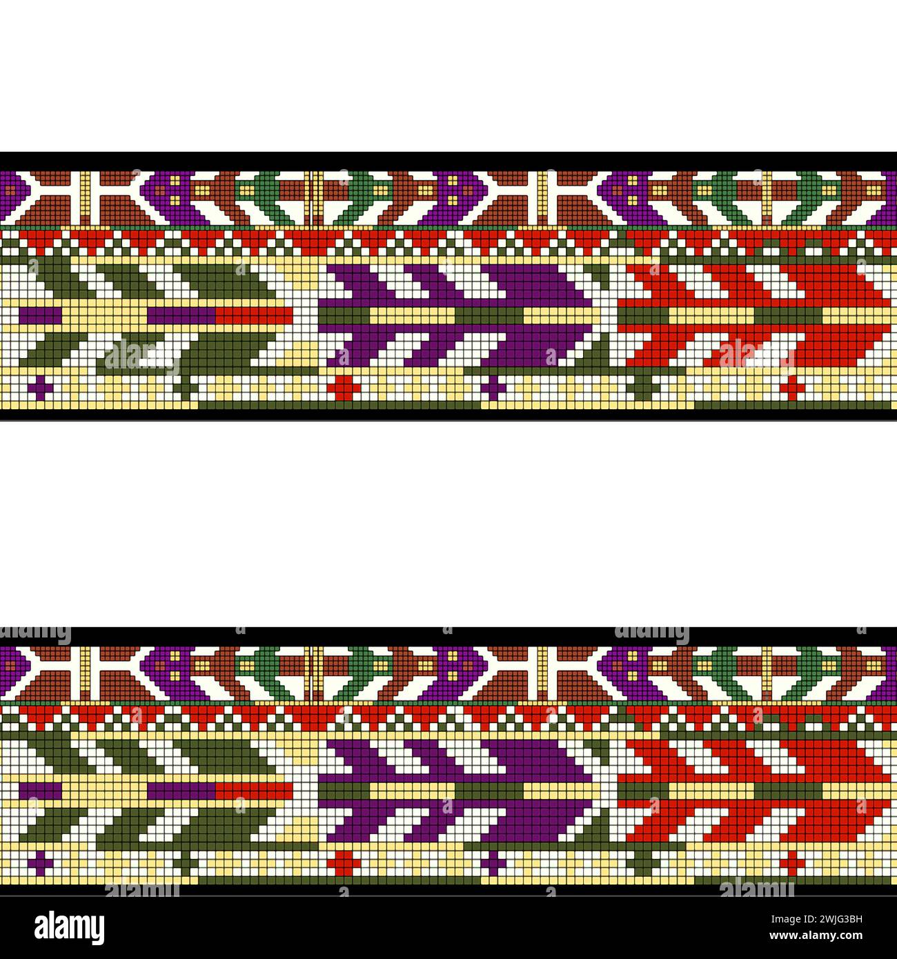 DIGITAL TEXTILE BORDER DESIGN AND DIGITAL BORDER IN BEAUTIFUL COLOR ...